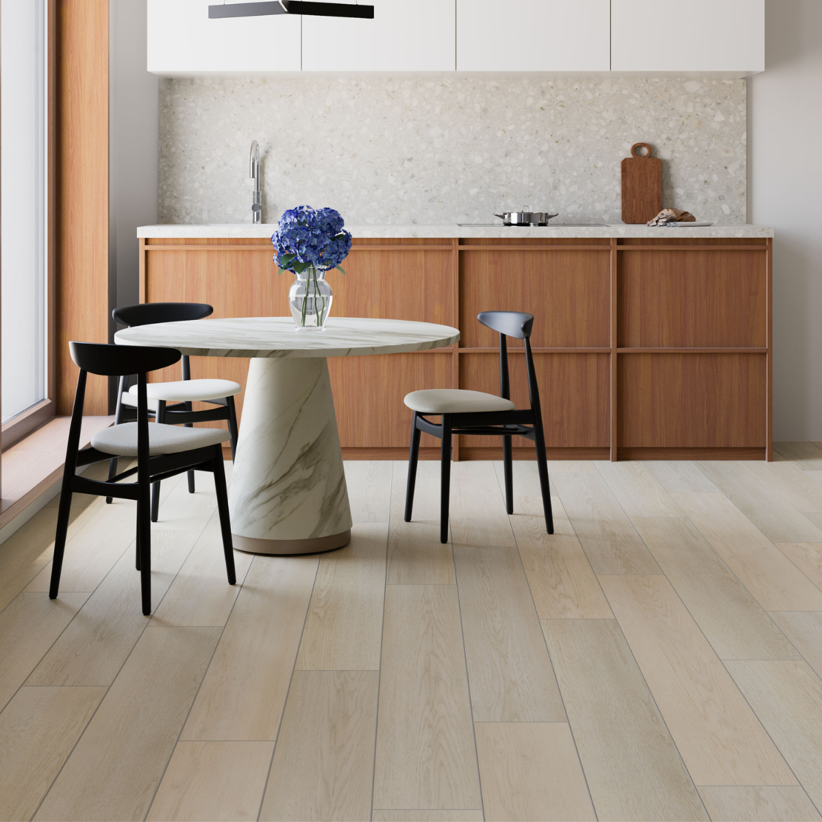 Neutral White Oak Luxury Vinyl Plank Flooring | Jova | Flooret - Flooret