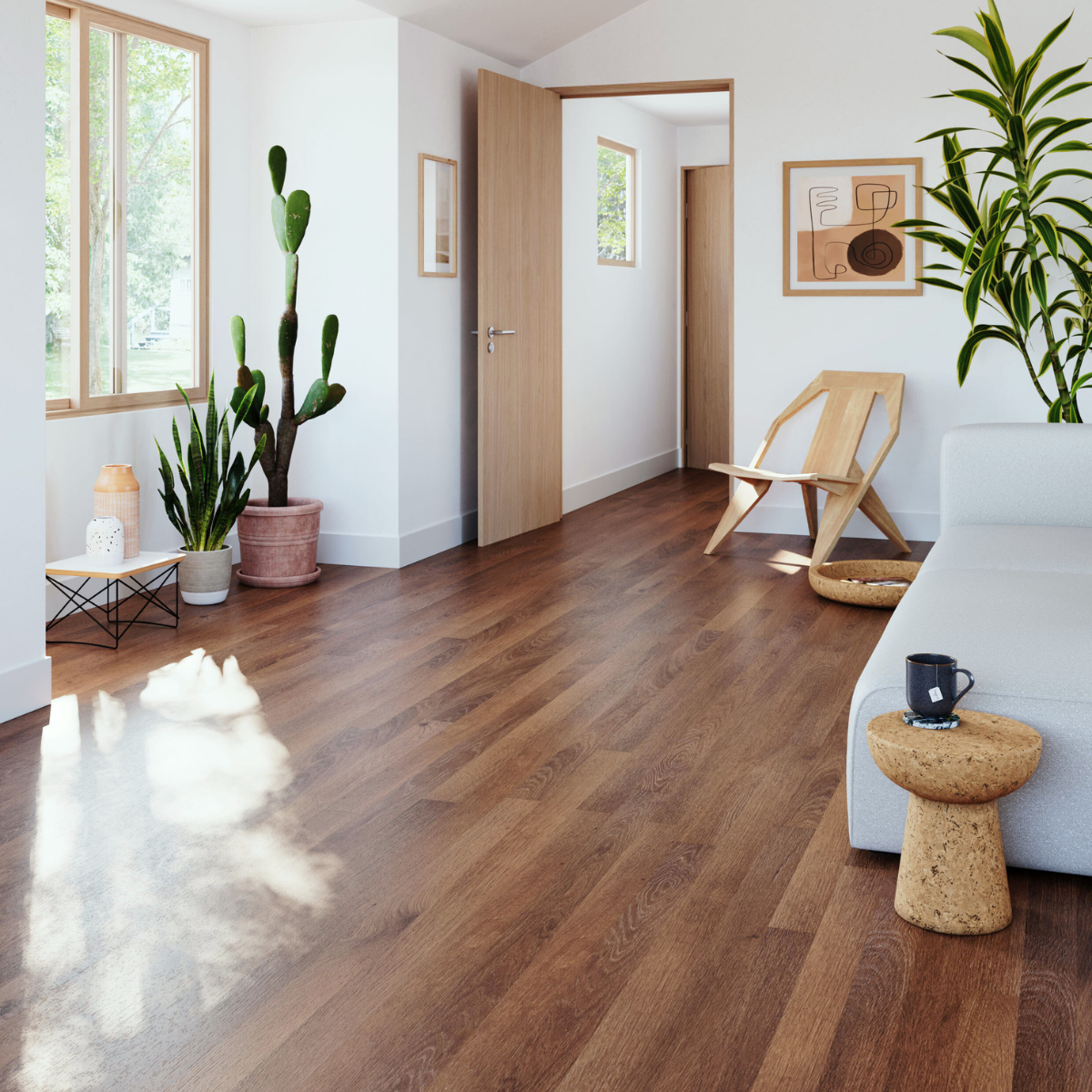 Toasted Cherry Luxury Vinyl Plank Flooring | Brenwick | Flooret - Flooret