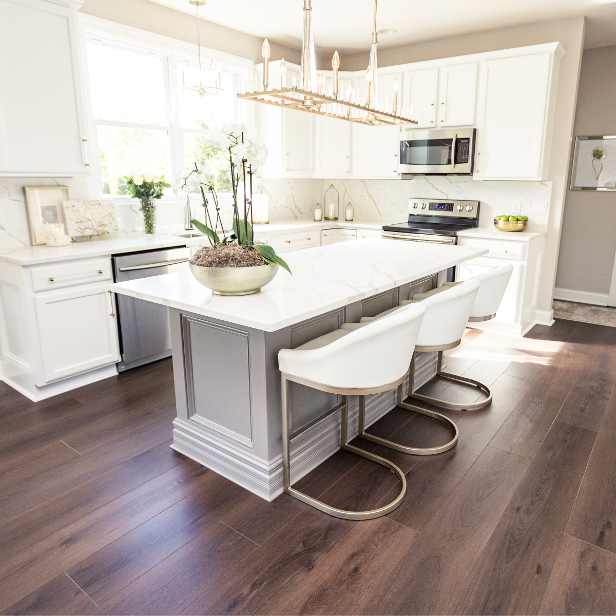 Walnut Tone Luxury Vinyl Plank Flooring | Catura | Flooret - Flooret