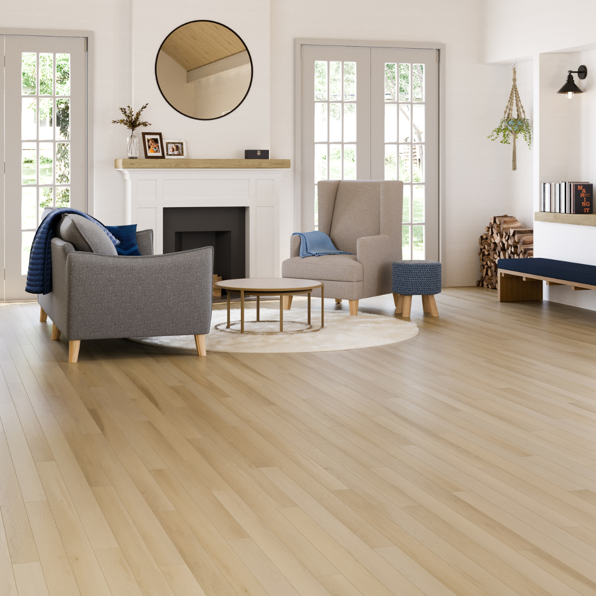 Cozy Yet Fresh Light Maple Luxury Vinyl Plank Flooring | Sable ...