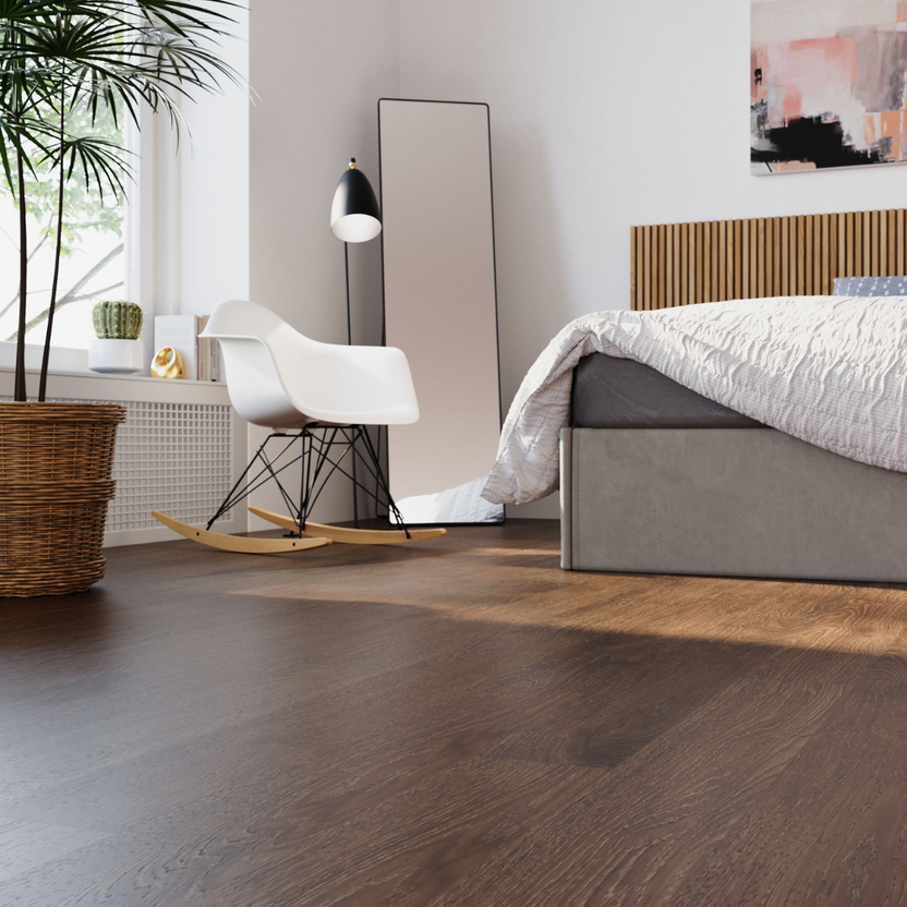 Rich Deep Brown Luxury Vinyl Plank Flooring | Arbor | Flooret - Flooret