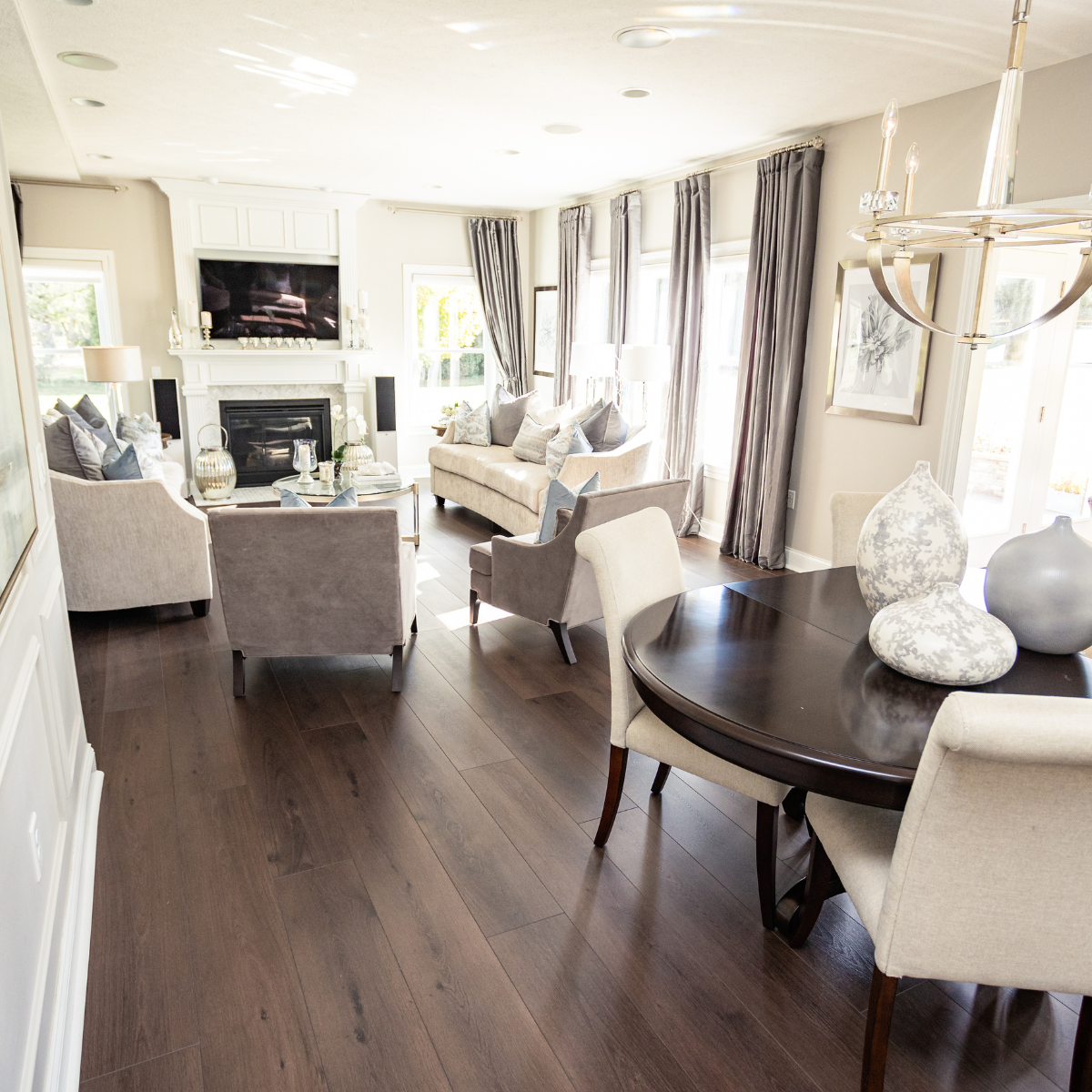 Walnut Tone Luxury Vinyl Plank Flooring | Catura | Flooret - Flooret