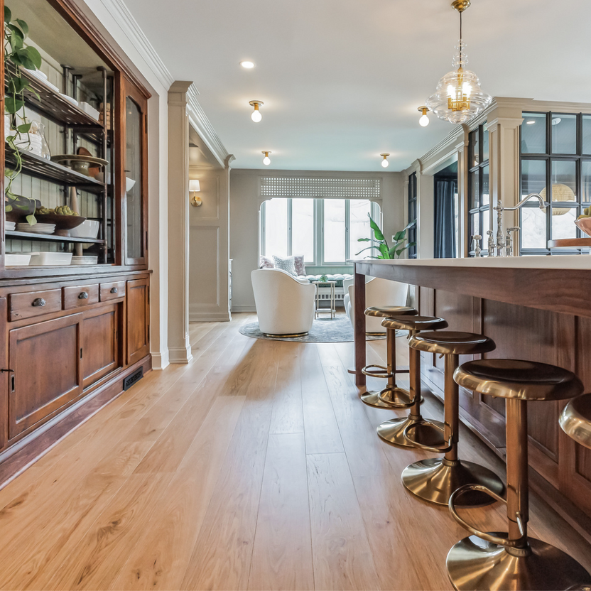 Warm Mid-tone Brown Engineered Hardwood Flooring | Anza | Flooret - Flooret