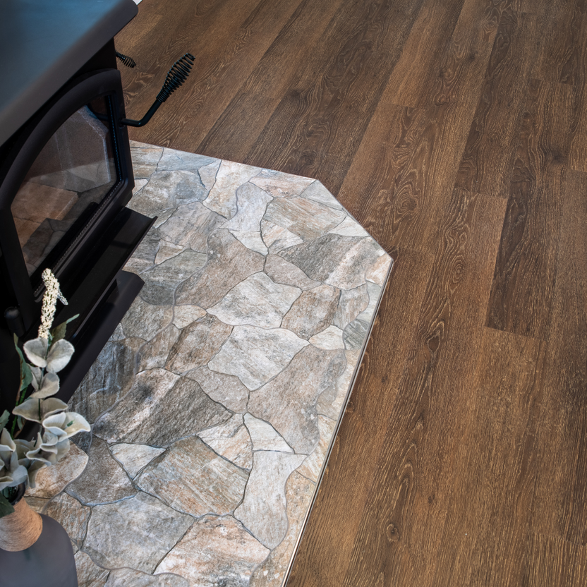 Rich Deep Brown Luxury Vinyl Plank Flooring | Arbor | Flooret - Flooret