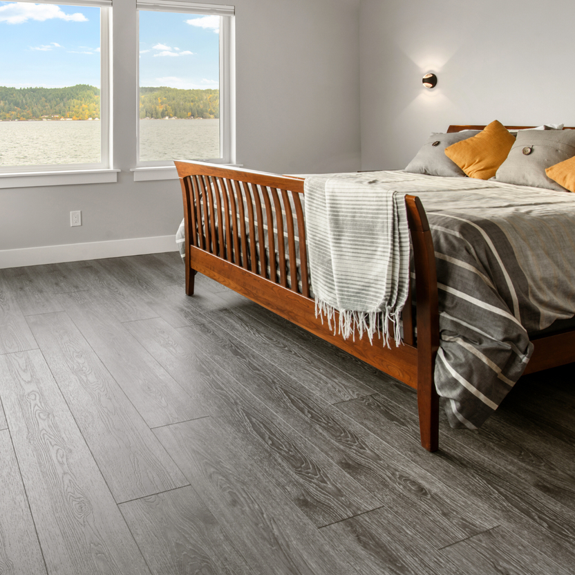 Pure Grey Luxury Vinyl Plank Flooring | Hafren | Flooret - Flooret