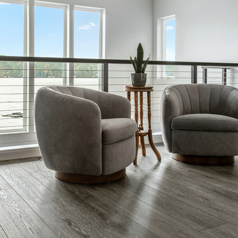 Pure Grey Luxury Vinyl Plank Flooring | Hafren | Flooret - Flooret