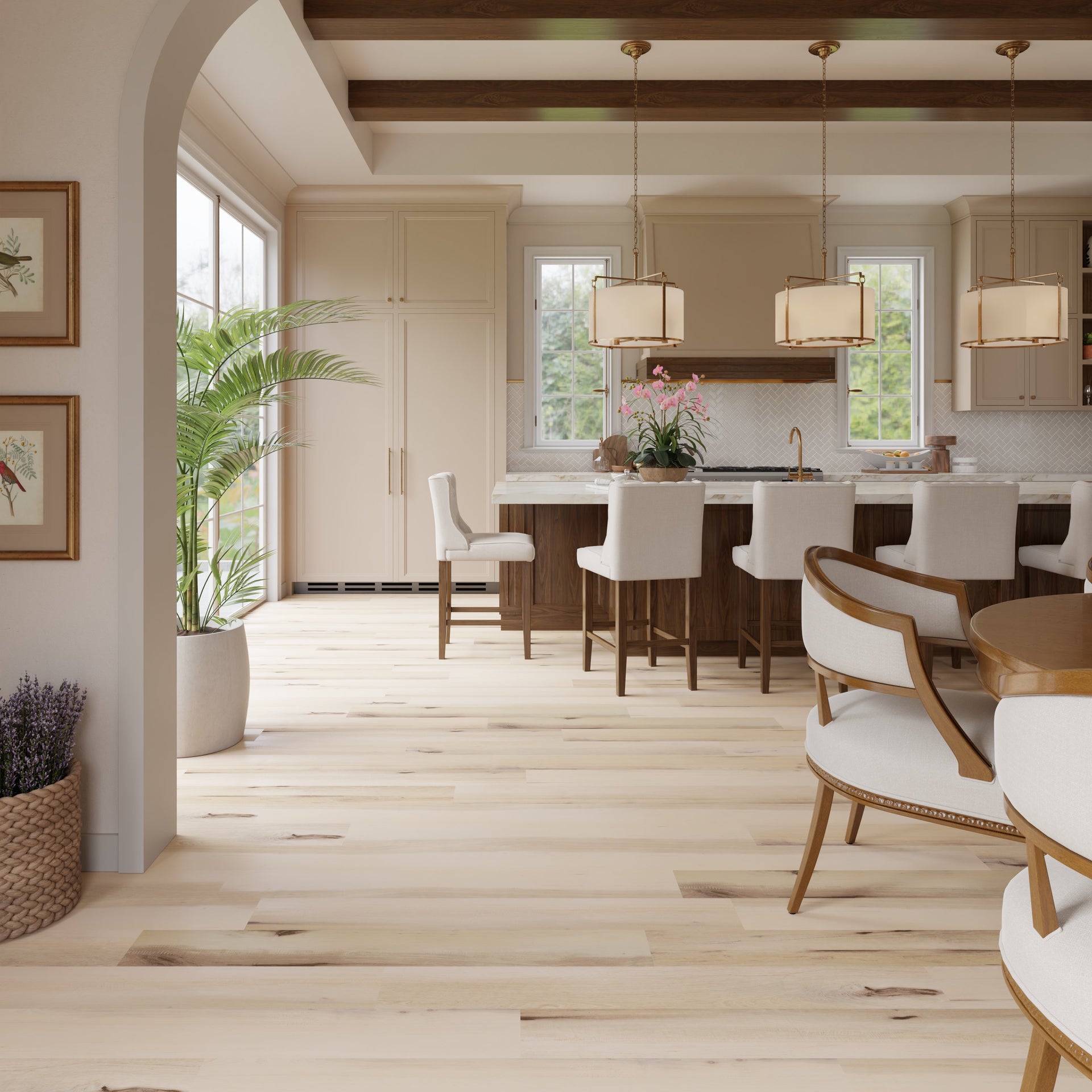 Warm Rustic Maple Luxury Vinyl Plank Flooring | Palka | Flooret - Flooret