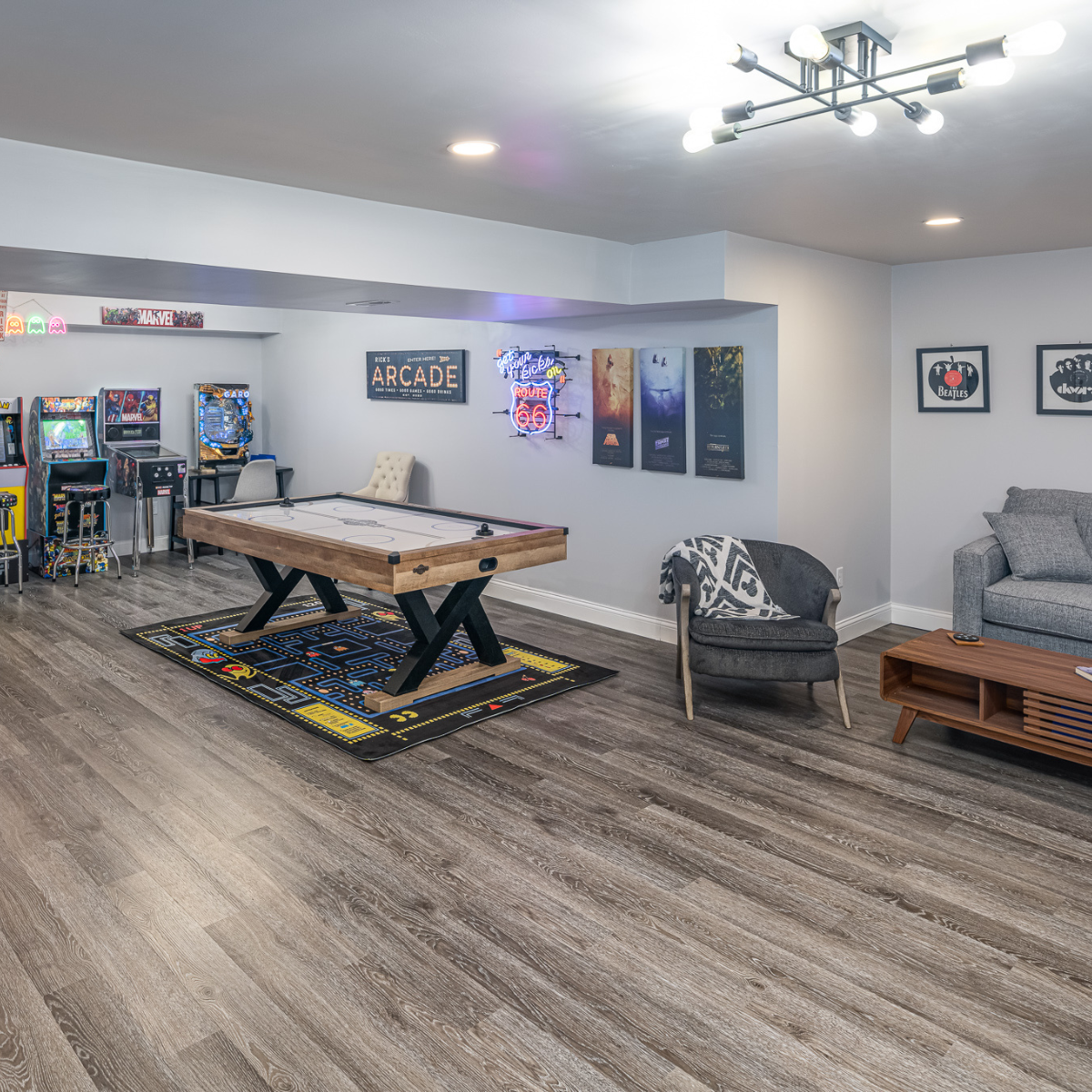 Weathered Grey and Brown Luxury Vinyl Plank Flooring | Ashford ...