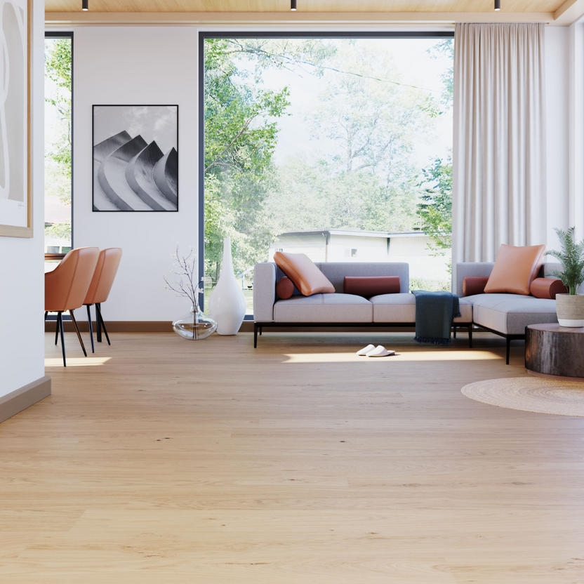 Warm Mid-tone Brown Engineered Hardwood Flooring | Anza | Flooret - Flooret