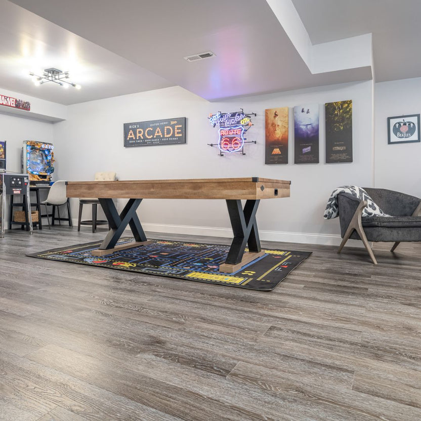 Weathered Grey and Brown Luxury Vinyl Plank Flooring | Ashford ...