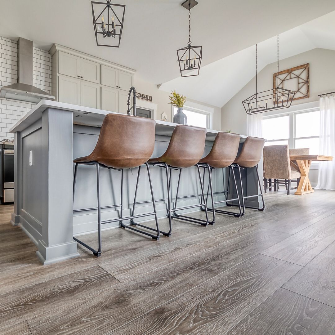 Weathered Grey and Brown Luxury Vinyl Plank Flooring | Ashford ...