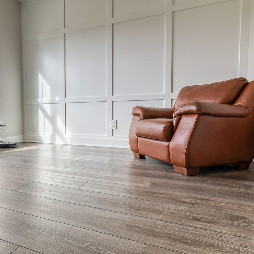Weathered Grey and Brown Luxury Vinyl Plank Flooring | Ashford ...