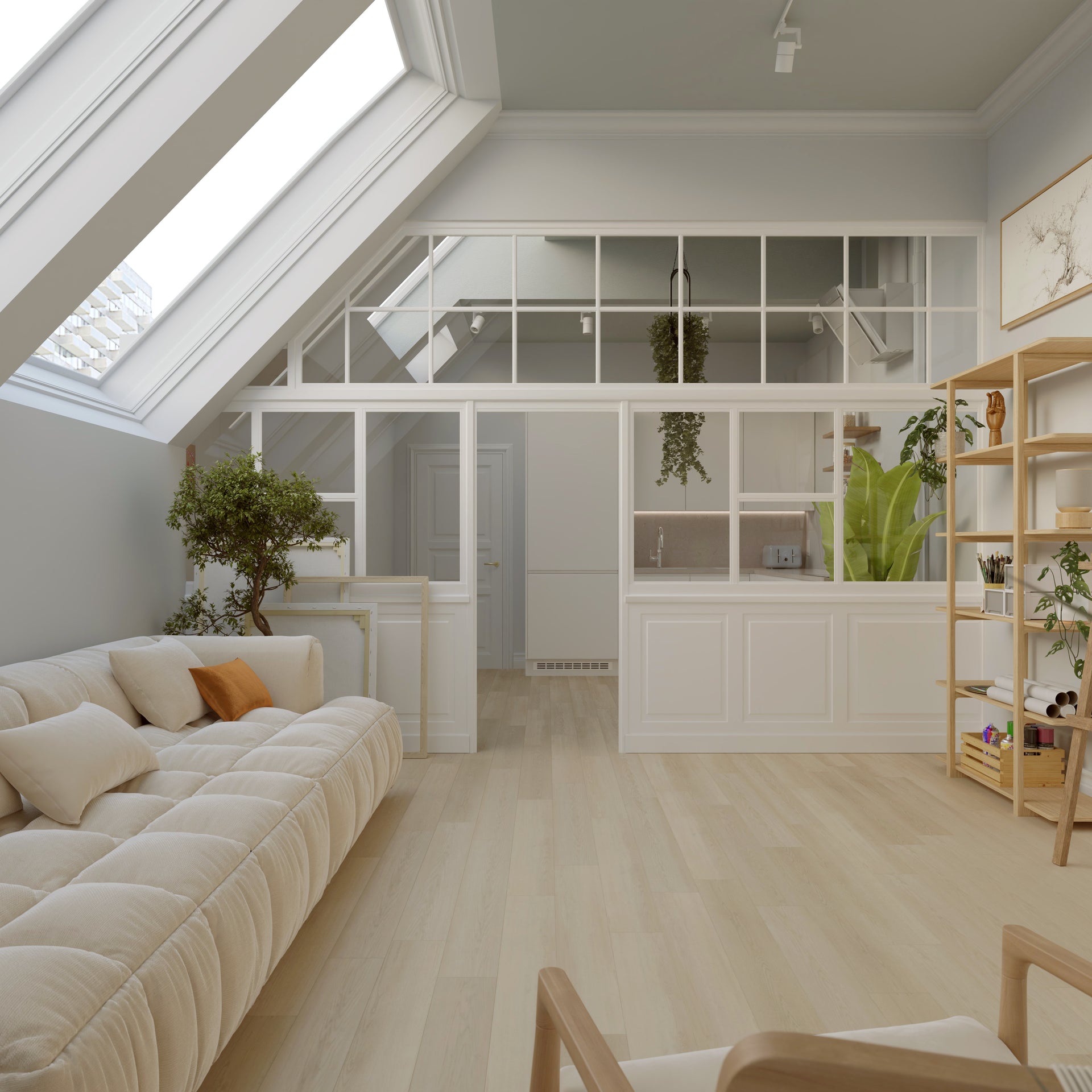 Neutral White Oak Luxury Vinyl Plank Flooring | Jova | Flooret - Flooret