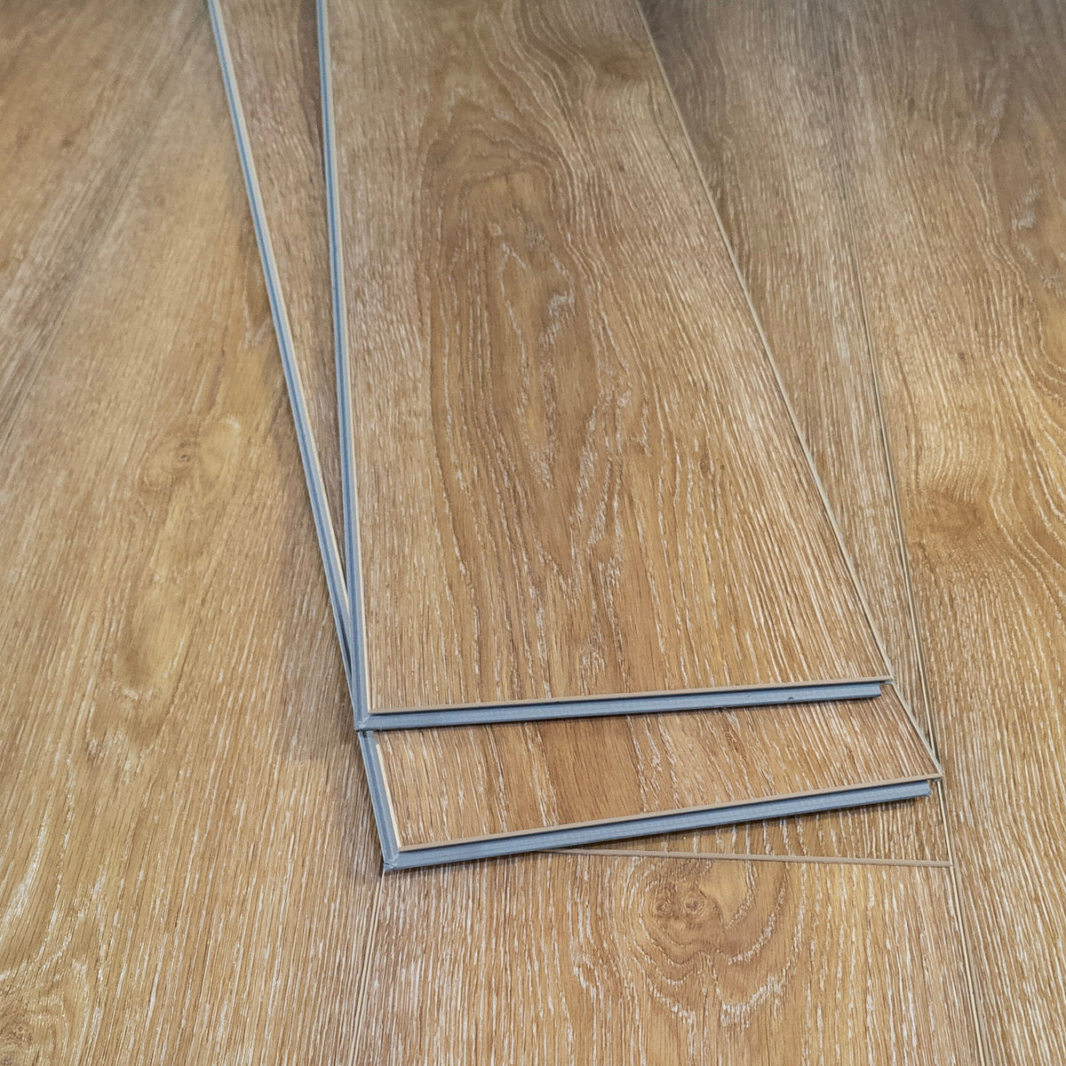 Natural White Wire-Brushed Luxury Vinyl Plank Flooring | Sutton ...