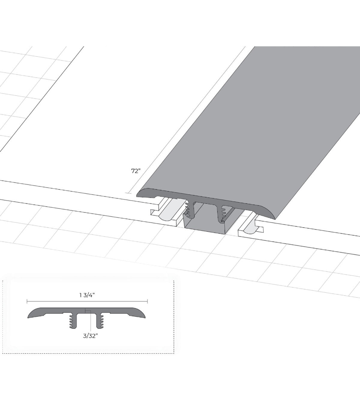 T-Molding Trim Piece | Modin | Flooret - Flooret