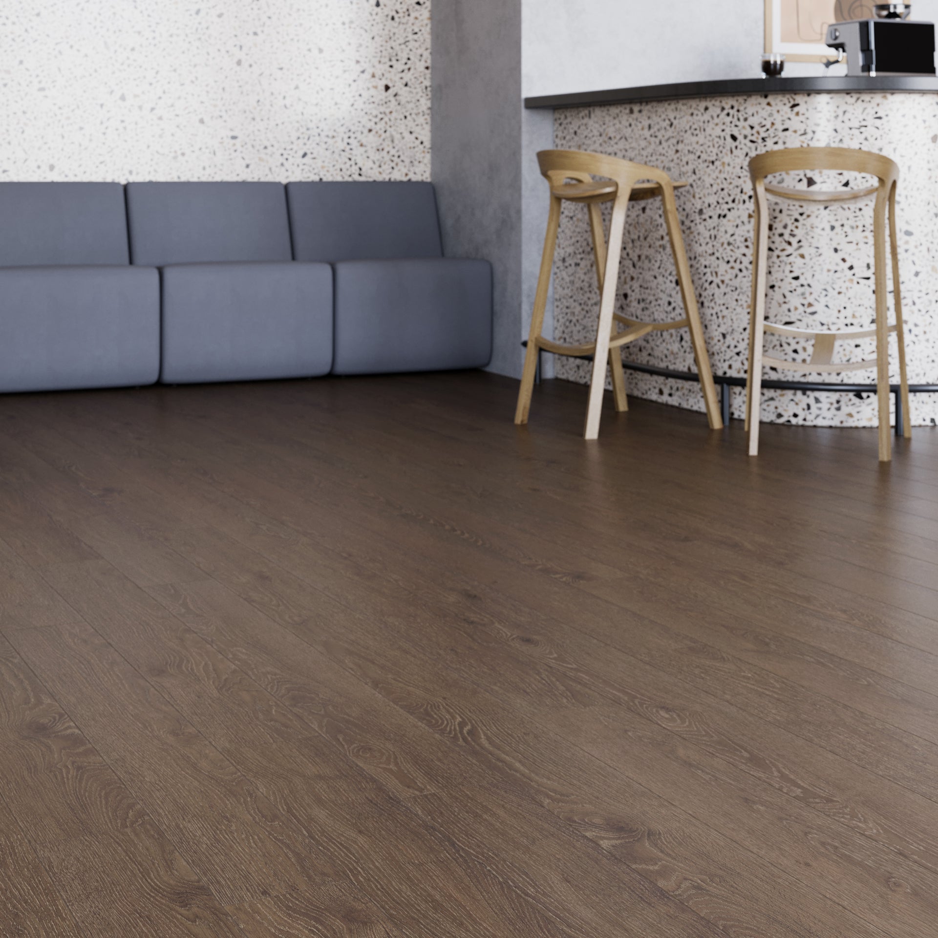 Rich Deep Brown Luxury Vinyl Plank Flooring | Arbor | Flooret - Flooret