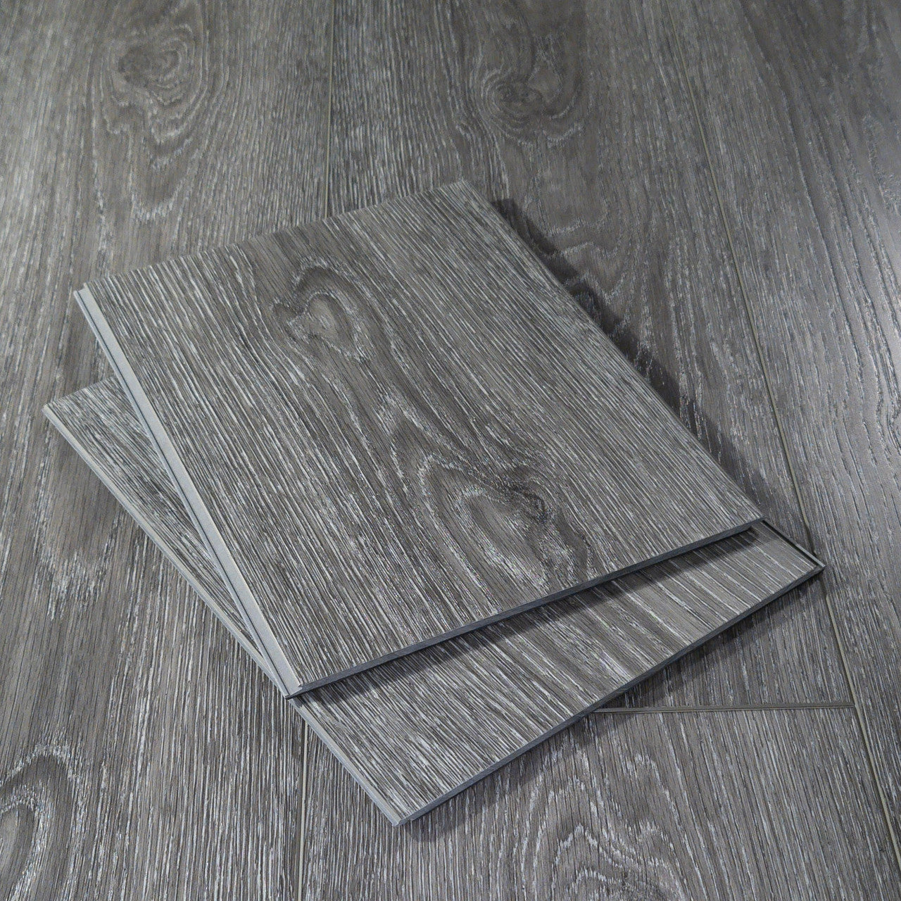Pure Grey Luxury Vinyl Plank Flooring | Hafren | Flooret - Flooret